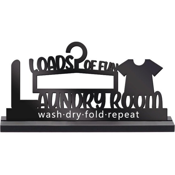 Accents | New Open Box Loads Of Fun Sign Hollowedout Woodenlaundry Room ...